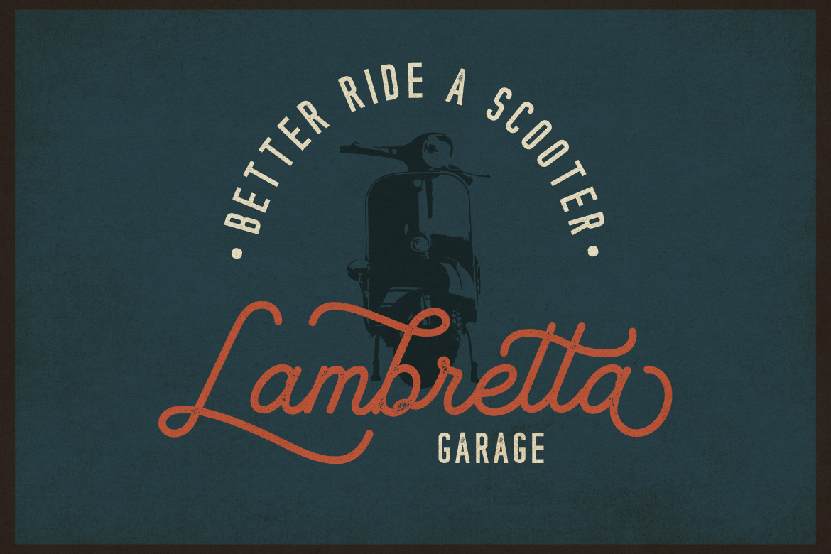 Lambretta Kongo Font Duo – Circle Font