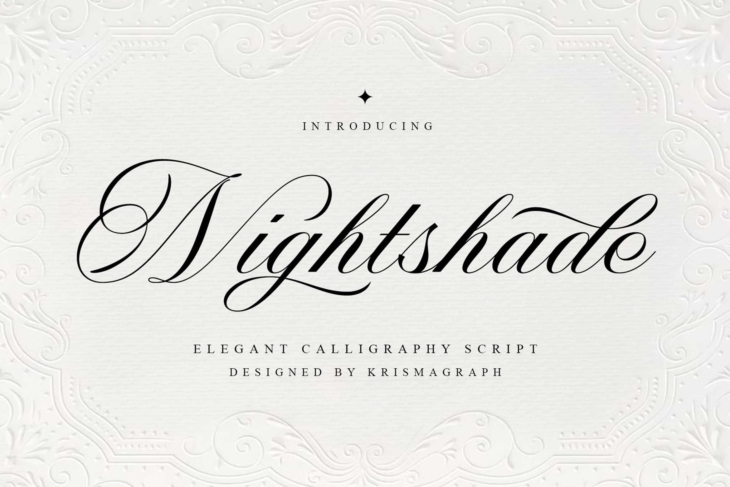 Nightshade – Elegant Calligraphy – Circle Font